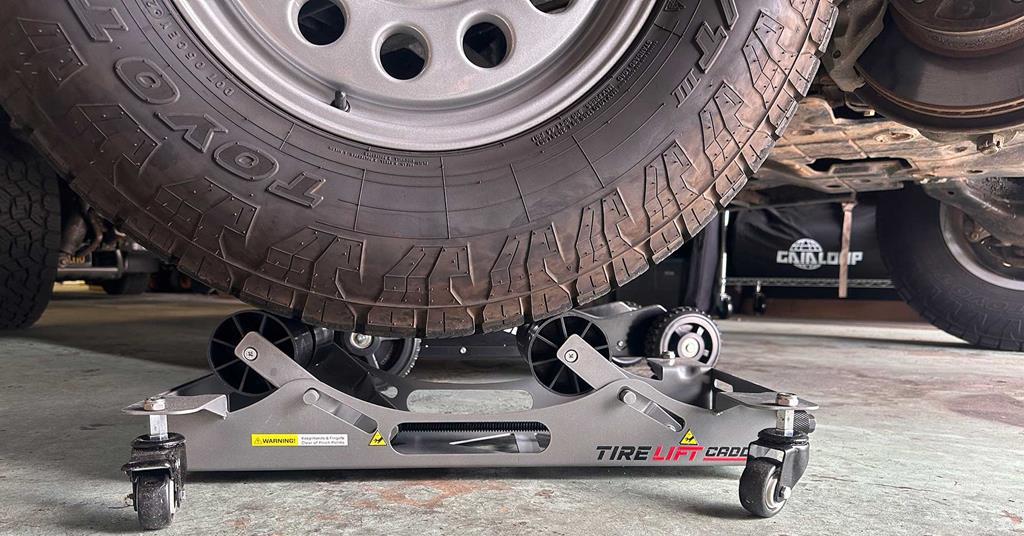 Marastar Tire Lift Caddy: A Tire Changing Back Saver | Review | OVR Mag