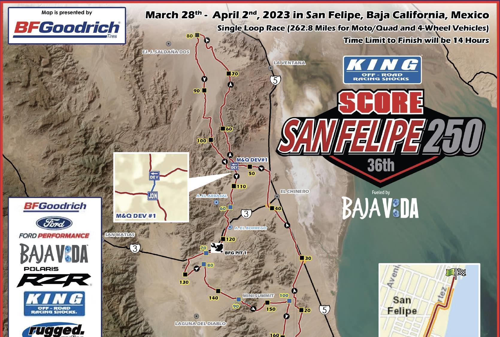 SCORE International: 2023 San Felipe 250- Full Entry List and Race ...