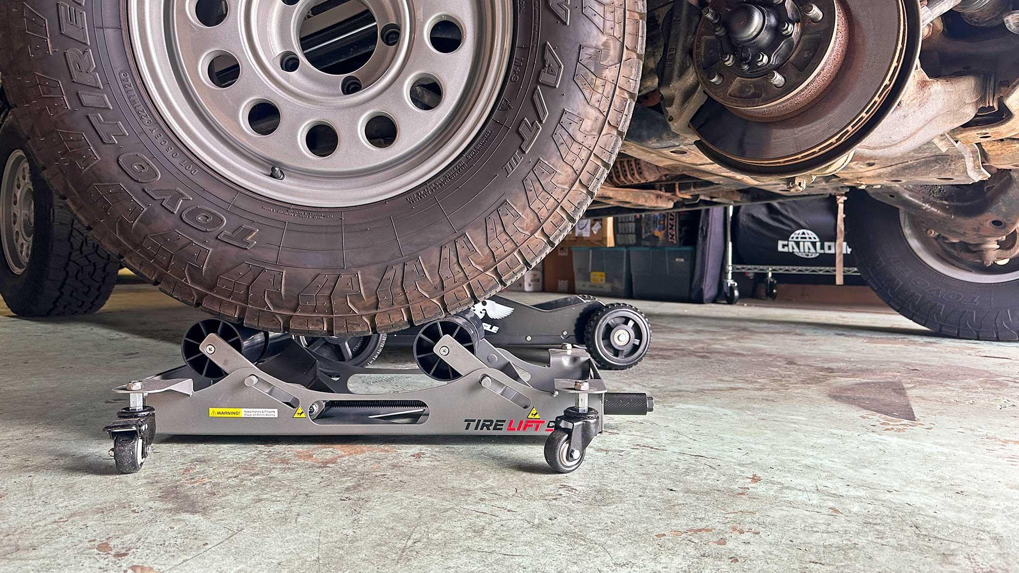 Marastar Tire Lift Caddy: A Tire Changing Back Saver | Review | OVR Mag