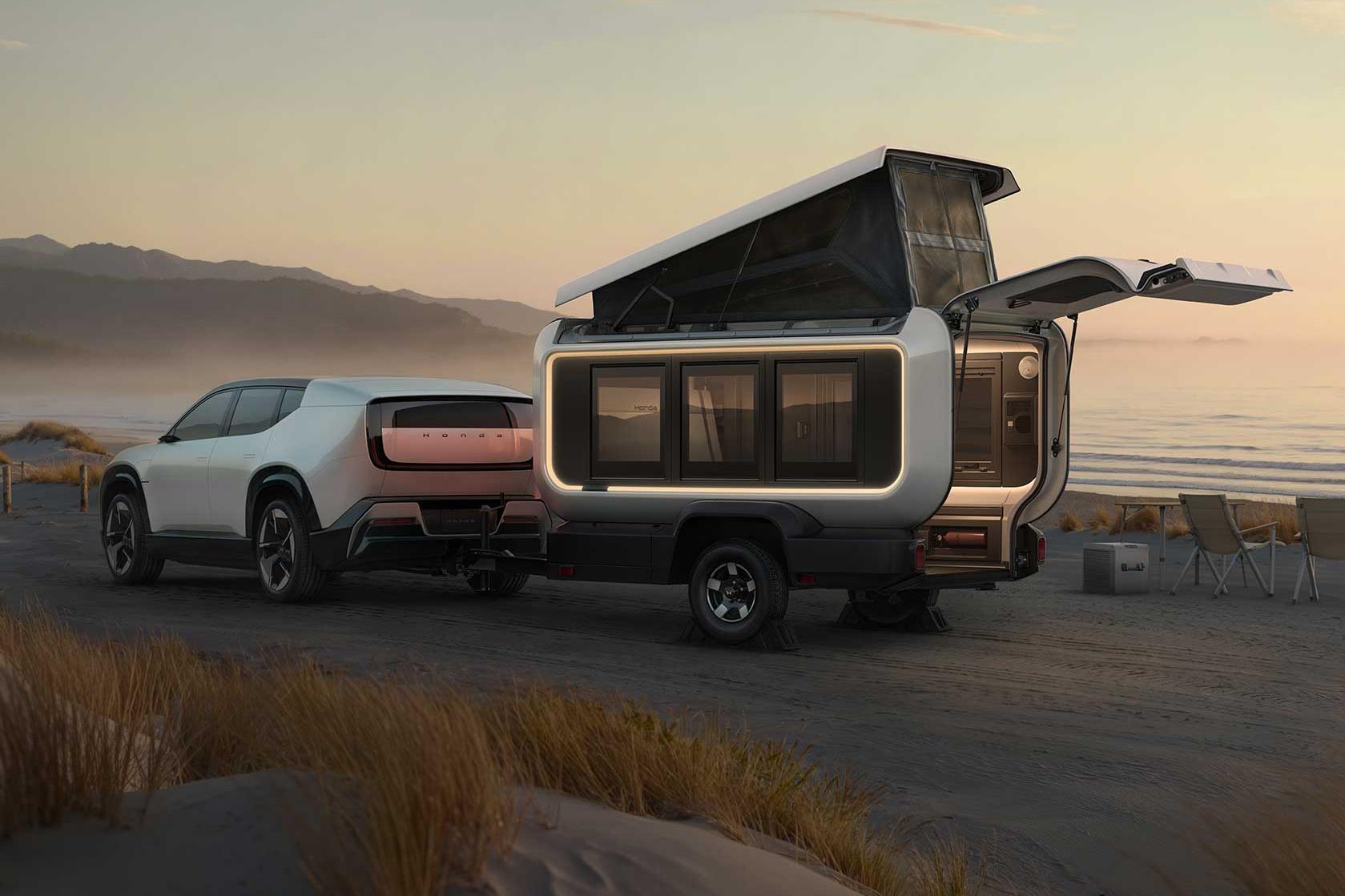 Honda Base Station Prototype: Compact Travel Trailer for CR-V, RAV4 ...