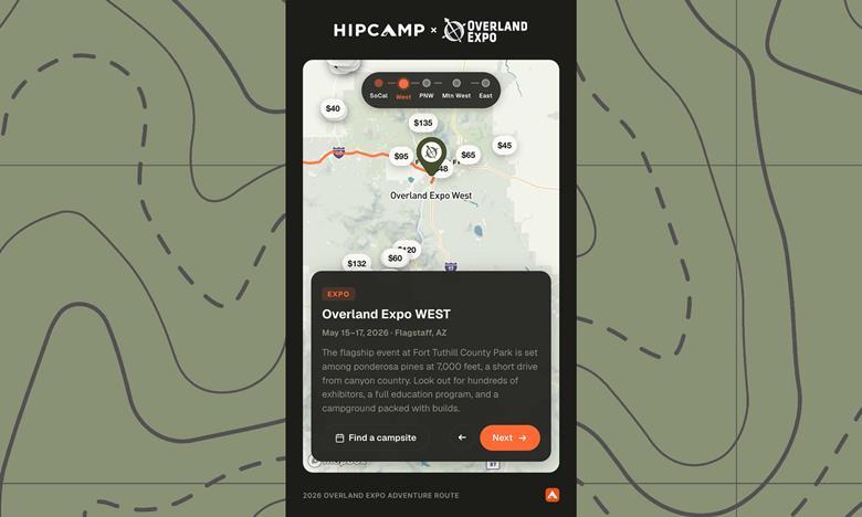 Hipcamp and Overland Expo Launch 2026 Adventure Route Planner | OVR Mag